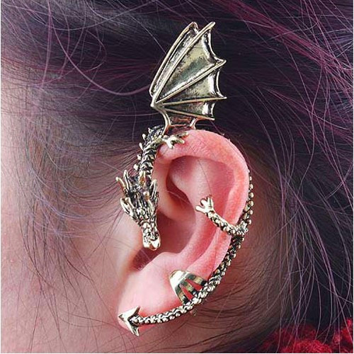 Fashion Jewelry Personalized Retro Dragon-shaped Earrings on Luulla